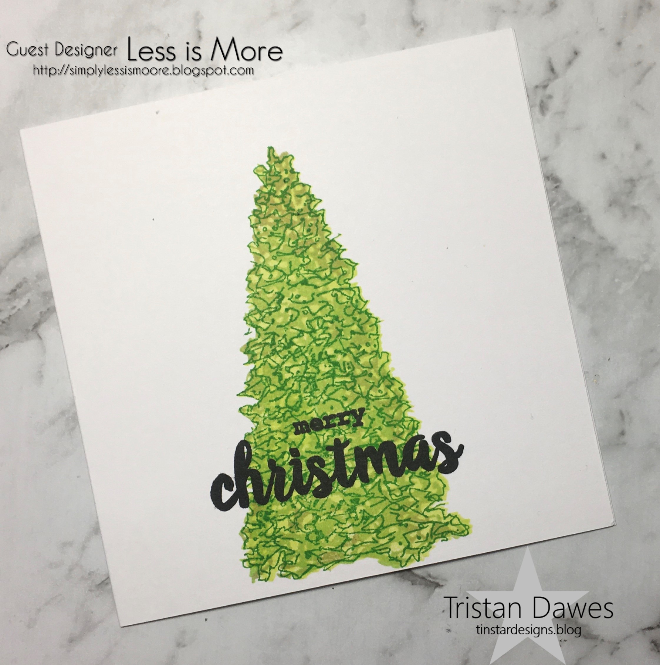 Less is More #409 – Guest Designer – Tinstar Designs